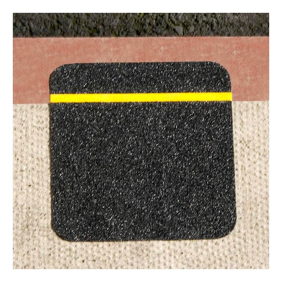 Anti Slip Square 140mm X 140mm Self Adhesive Black / Reflective Stripe