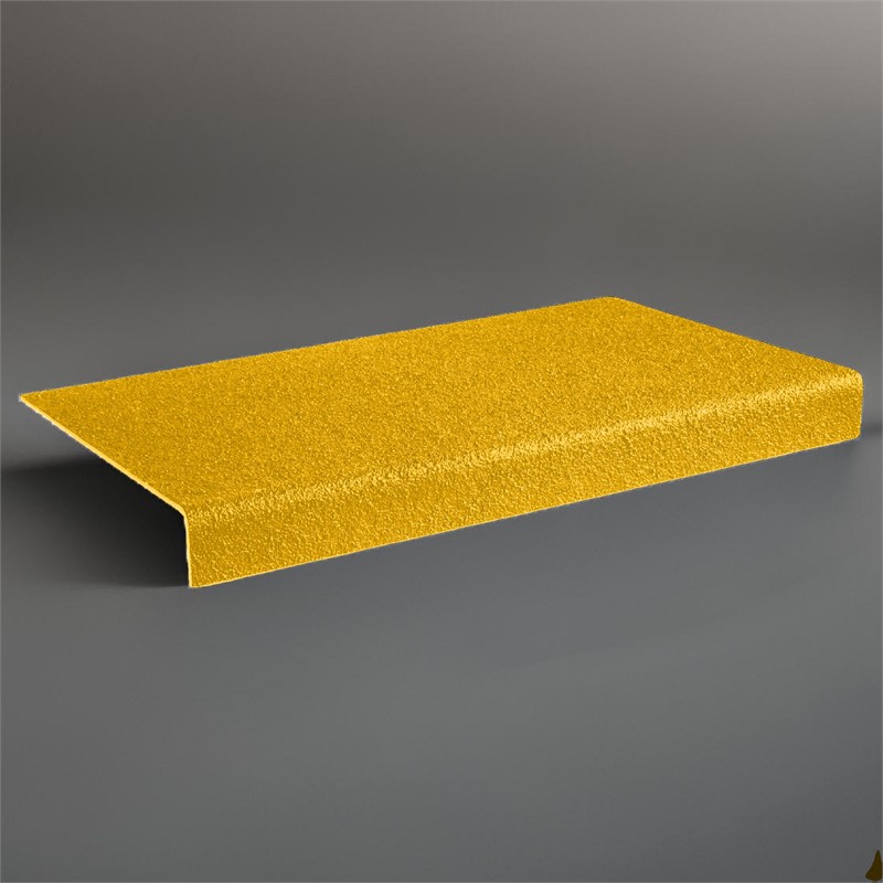 Premium COMPLETE Yellow GRP Anti Slip Stair Tread Cover